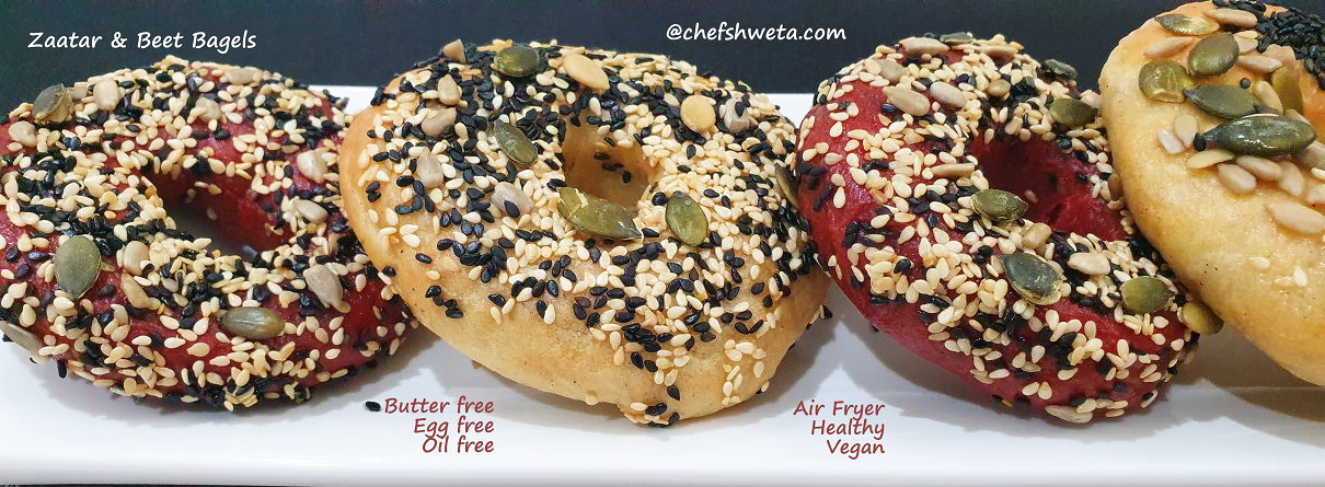 🥯Za’atar & Beet Bagels🥯 – Chef Shweta's Online Kitchen